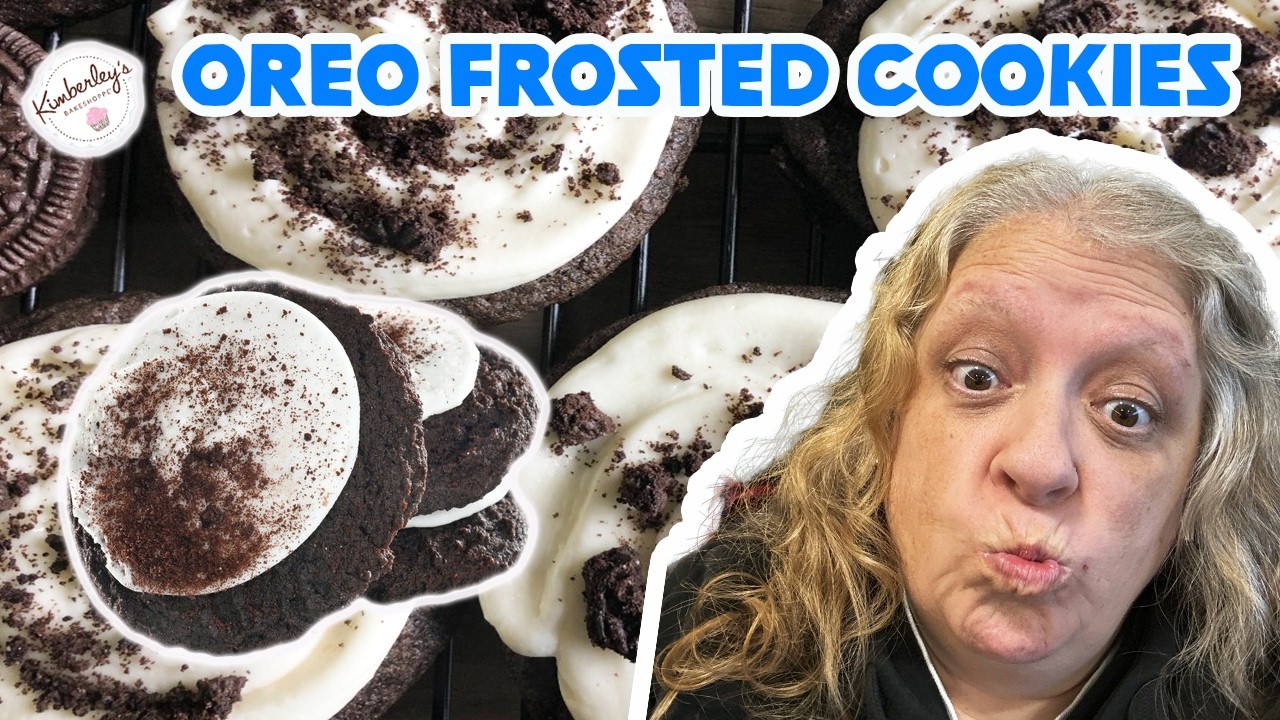 Snacking On Kimberley's Bakeshoppe Oreo Frosted Cookies! - YouTube