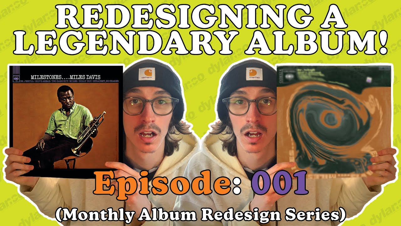 Designing a LEGENDARY album cover! Episode: 001 (Monthly Redesign ...