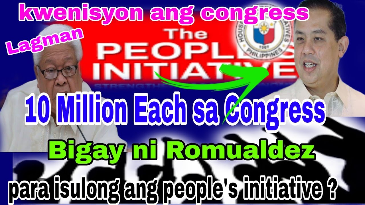 10 Million Each sa Congress Bigay ni Romuadez para isulong ang people's ...