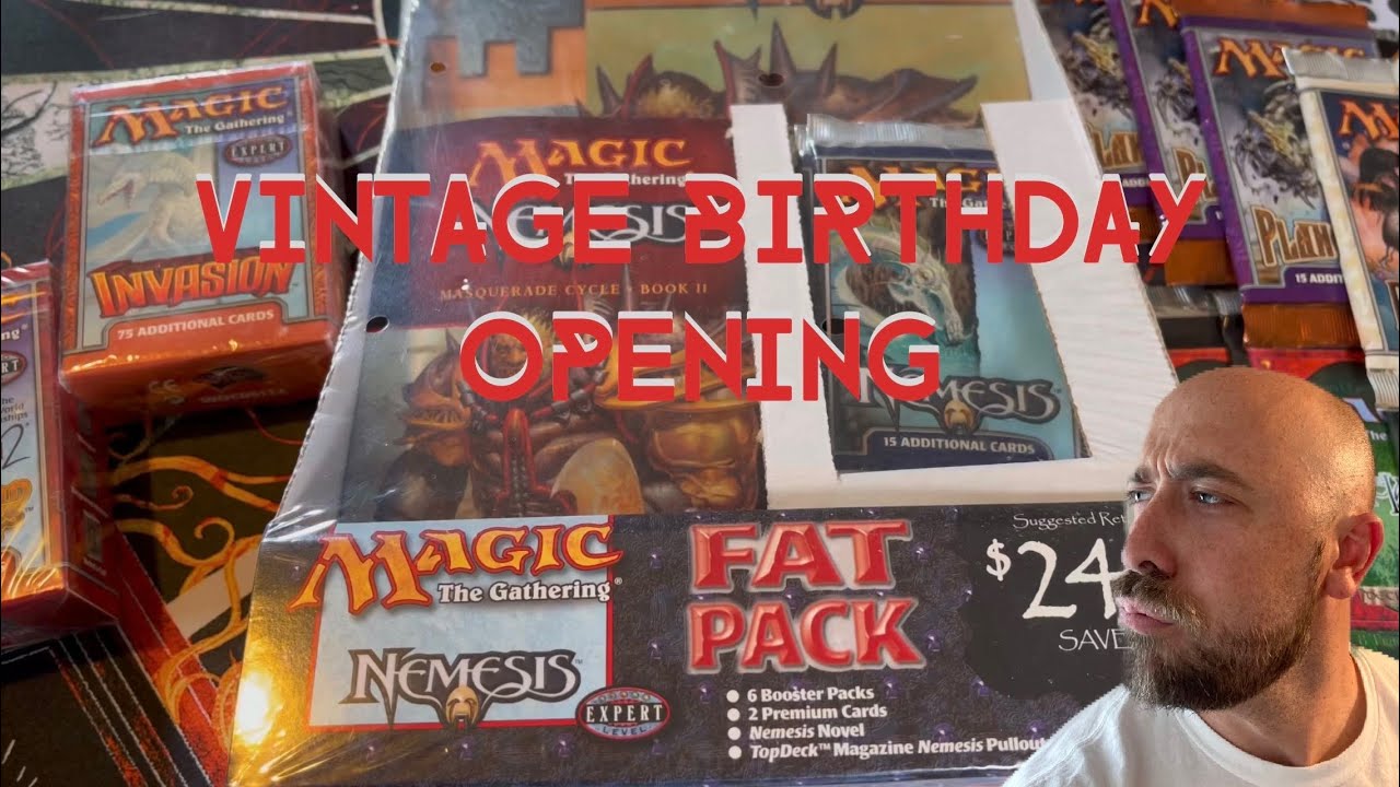 Vintage MTG Opening - Nemesis Fat Pack, Mercadian Masques, Invasion ...