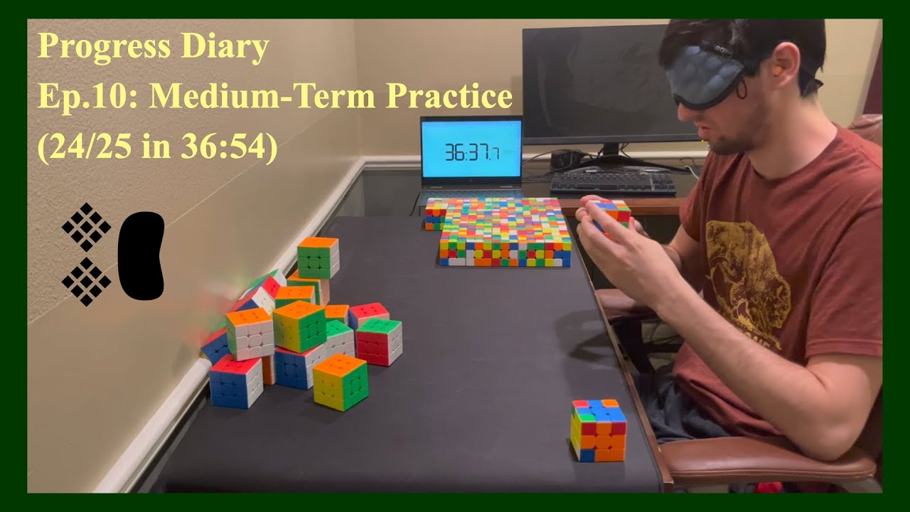 MBLD Progress Diary Ep.10: Medium-Term Practice (24/25 in 36:54) - YouTube
