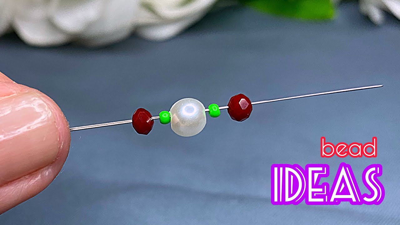 Tutorial how to make a pearl bead bracelet - YouTube