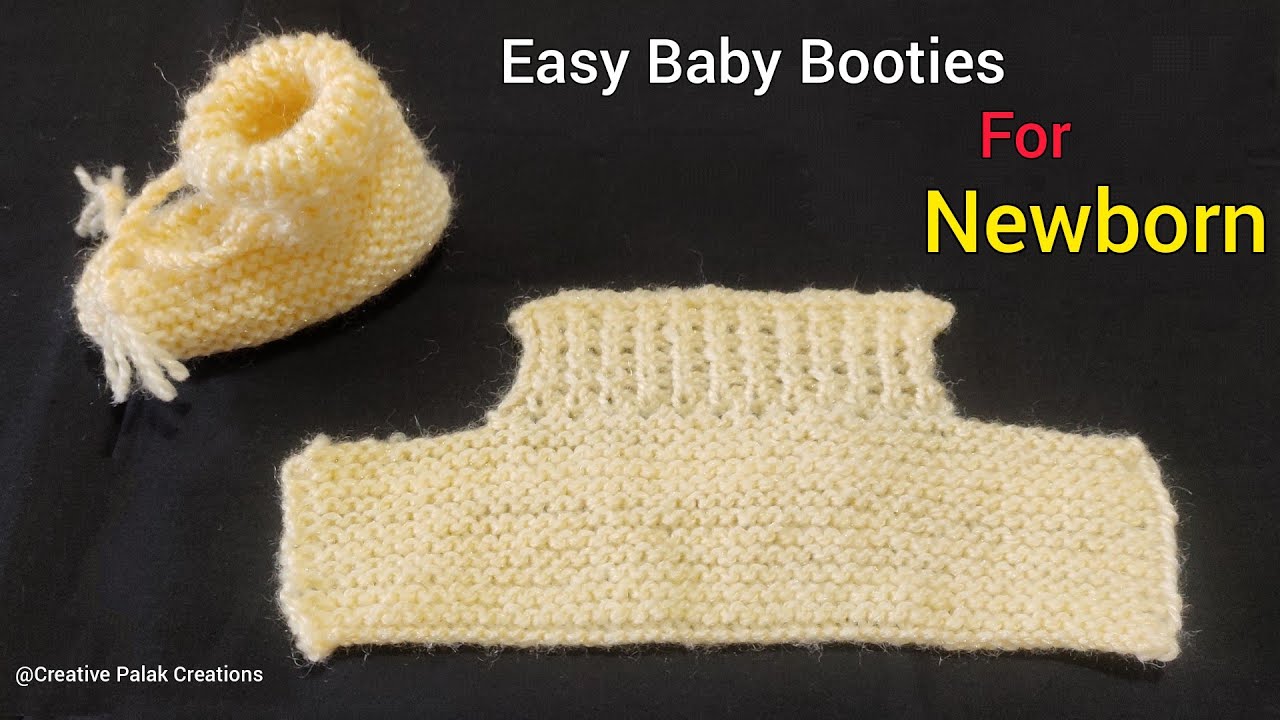 Easy and Beautiful Baby Booties for Newborn | 0 to 6 month baby ...