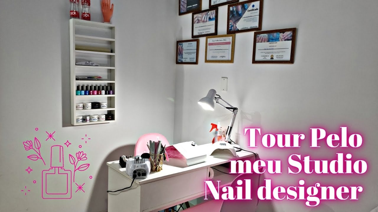 Montei o Studio Nail em casa, como ficou? #tourpelostudio #naildesign #unhasdegel #alongamento ...