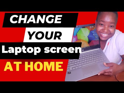 How to Change the Screen on HP Laptop model 14-dk1022wm - YouTube