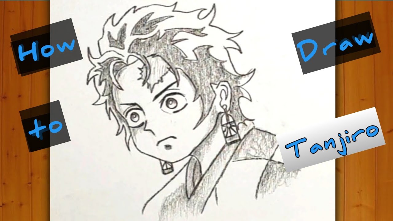How to draw Demon slayer Tanjiro || easy step by step drawing ...