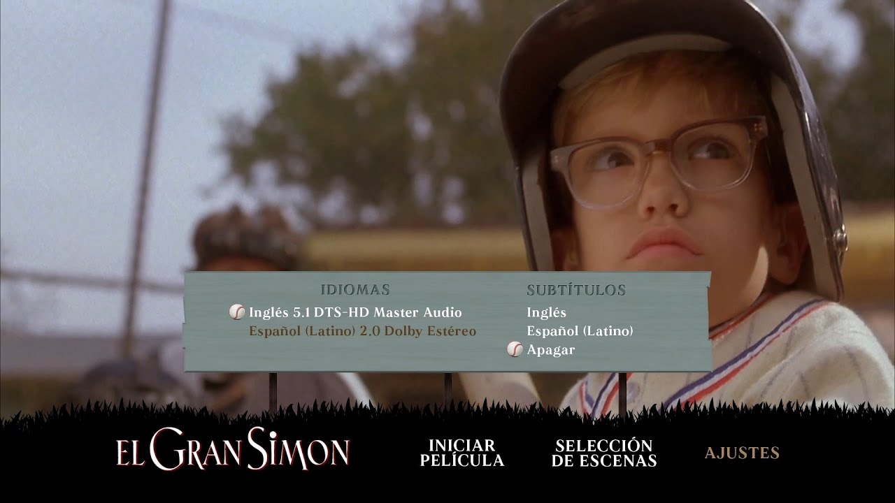 El Gran Simon (Simon Birch) 1998 Blu-ray Custom DEMO Menú - YouTube