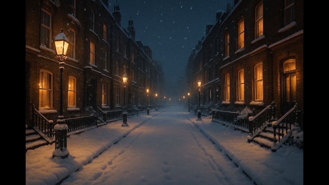 Snowfall on a Quiet Street 🌨️ Cozy Winter Night Ambience - YouTube