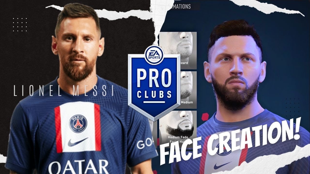 FIFA 23 - LIONEL MESSI Pro Clubs Face Creation - YouTube