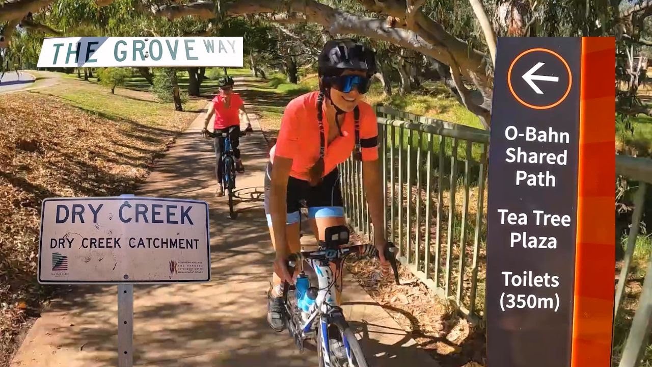 Golden Grove to Adelaide on Bike Paths - YouTube