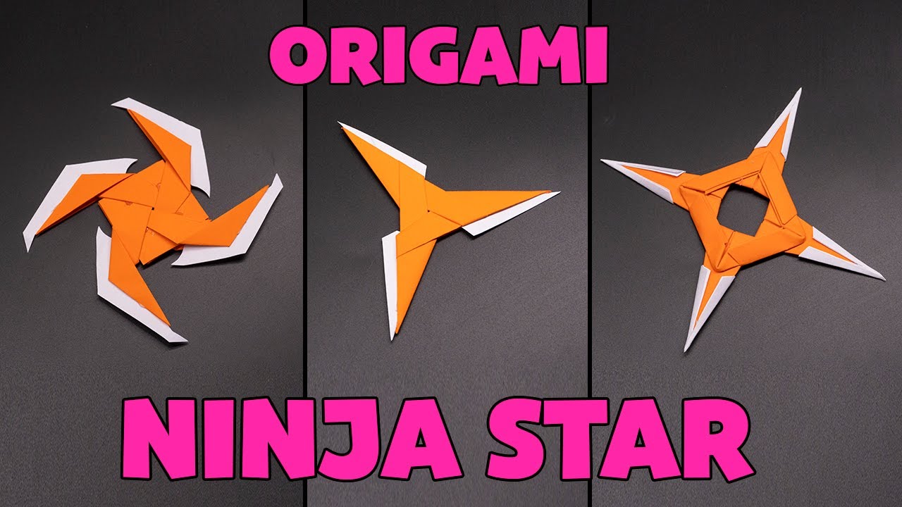 03 Cool Origami Paper Ninja Star Shuriken - YouTube