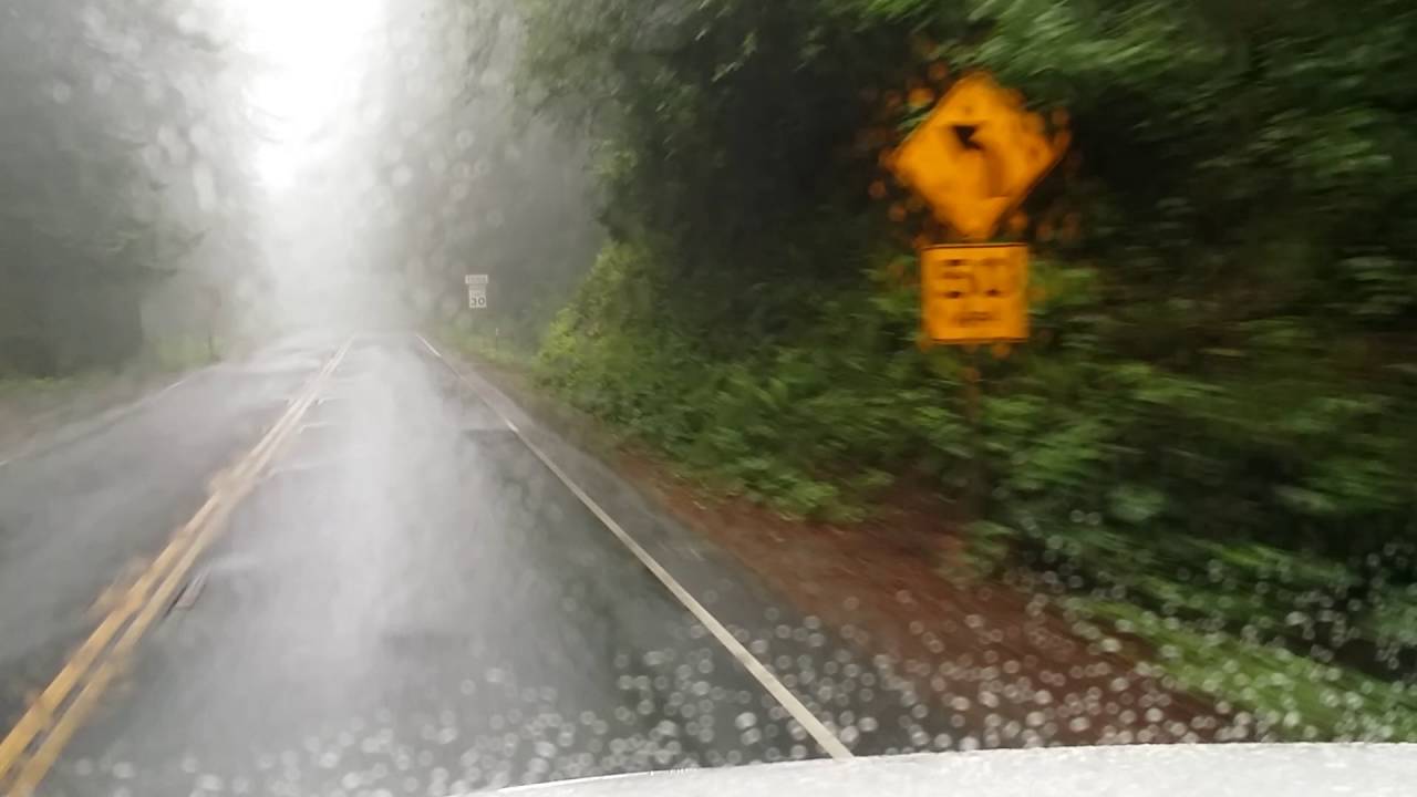 LLuvia ligera sobre el 101 hwy. - YouTube