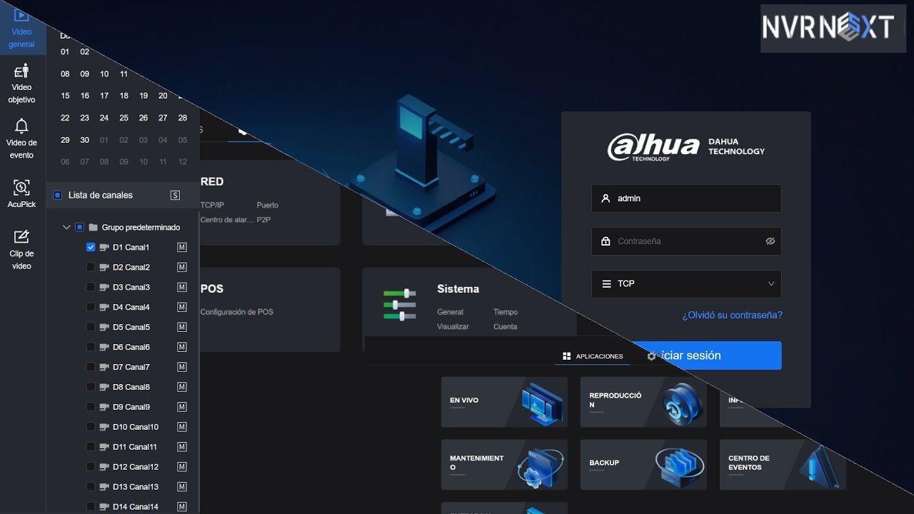 Nueva interface Dahua 5.0 - YouTube