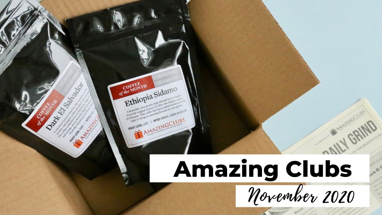 Amazing Clubs Unboxing November 2020: Coffee Box - YouTube