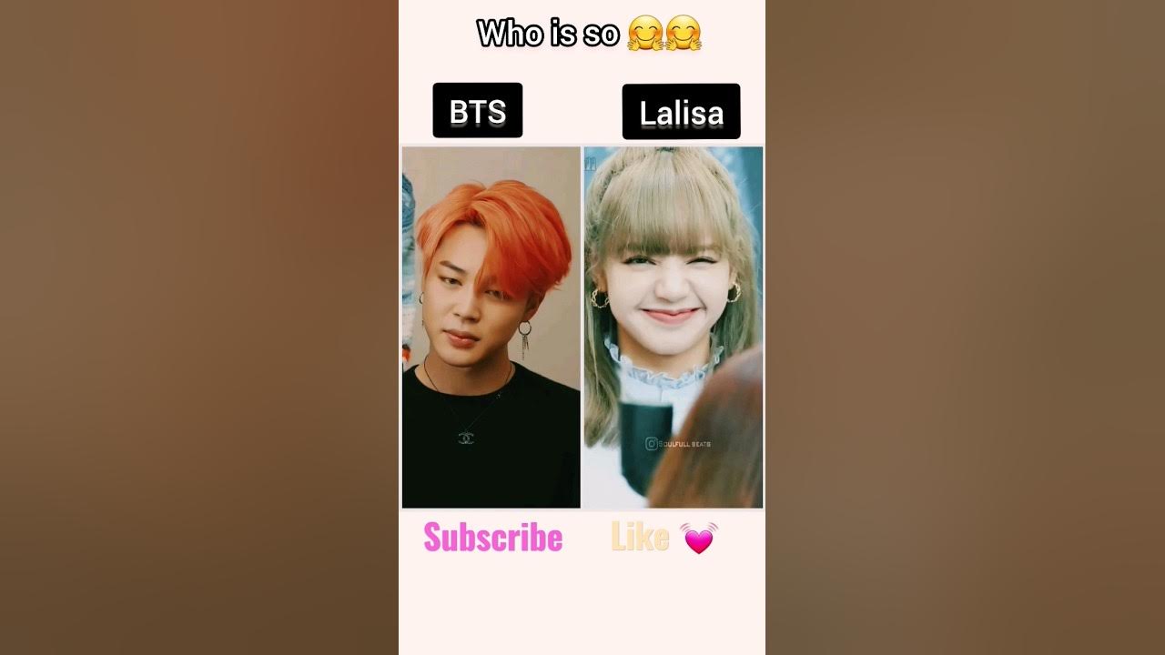 |bts💜V and Lisa 💓 || who is so cute🥰🥰? #shortsfeed #ytshorts #shorts ...