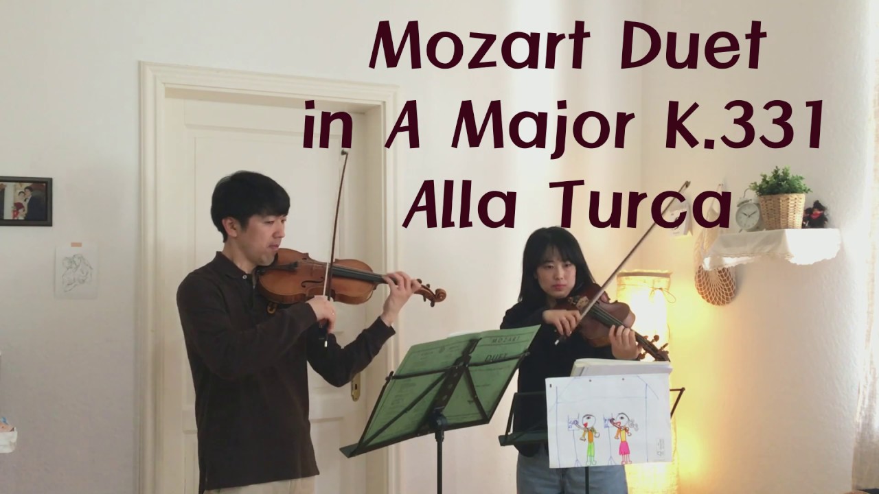 Mozart Alla Turca Turkish March Violin duet. - YouTube