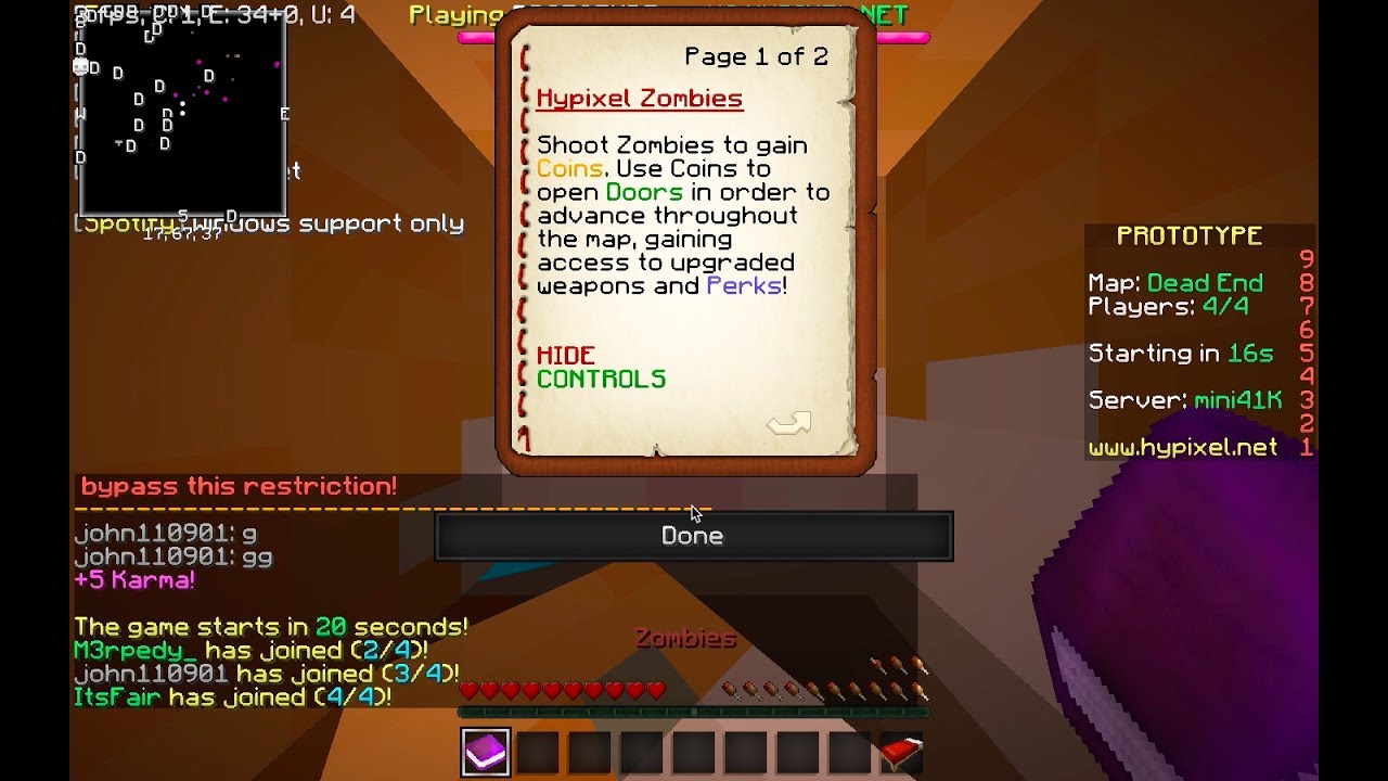 Minecraft Hypixel Zombies - The New PTL Game! Round 8?? w/Merpedy ...