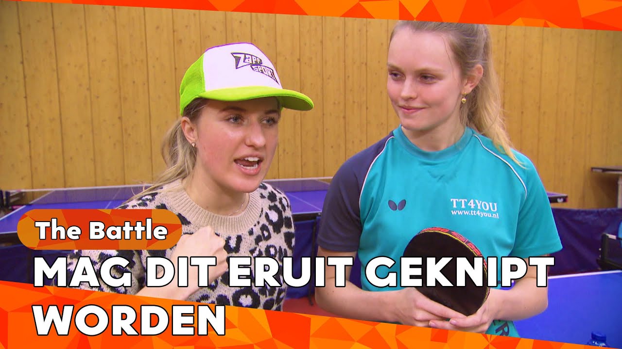 WIE SLAAT WIE VAN TAFEL? | BATTLE TAFELTENNIS | ZAPPSPORT - YouTube