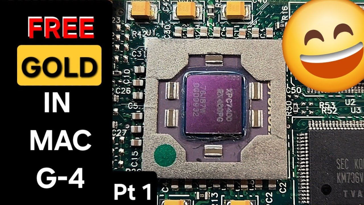 GOLD FROM old Apple G-4 - YouTube