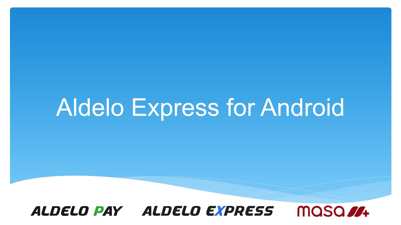Aldelo Express Android Tablet Release - YouTube