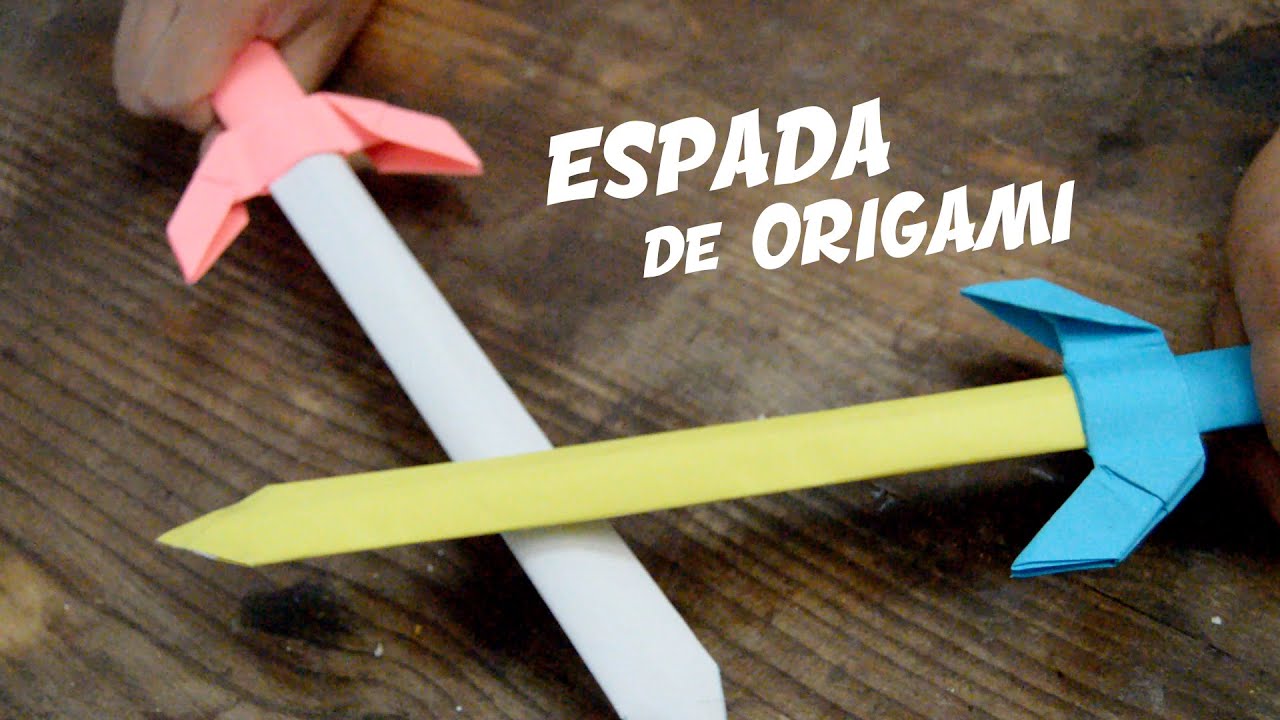Como hacer una espada de origami/diy⚔ #krafttoon - YouTube