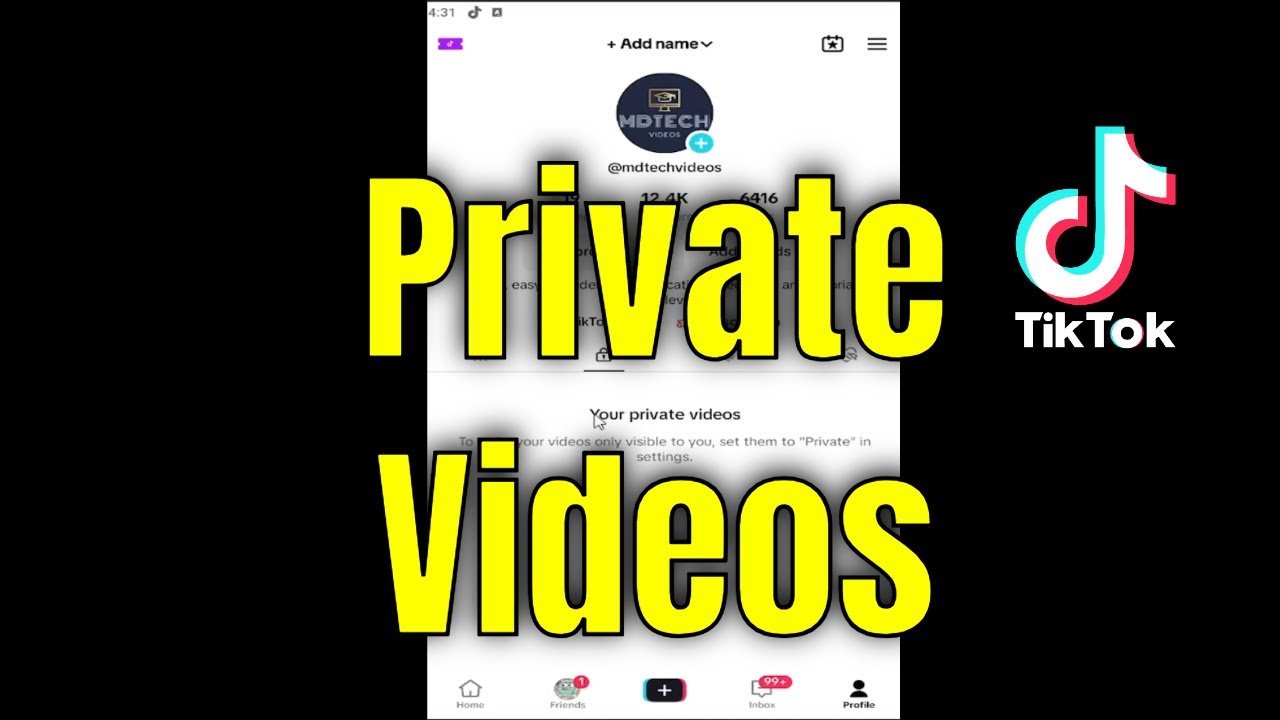 How To Find Your Private Videos On TikTok - YouTube