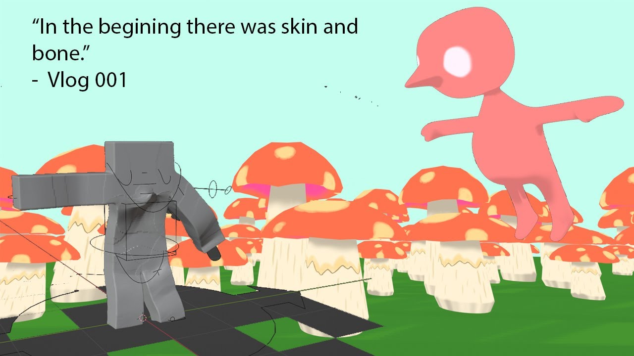 Skin and Bone - Blender is tricky - YouTube