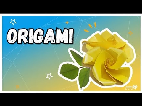 ORIGAMI DE ROSA PASSO - A - PASSO - YouTube