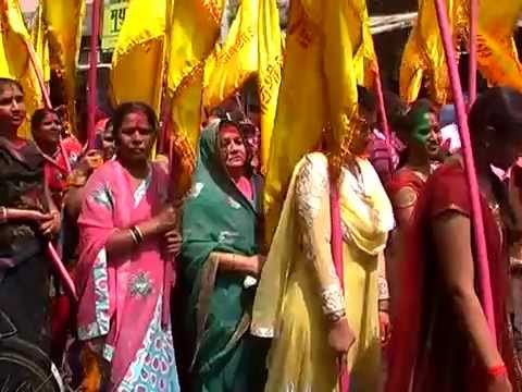 Nishan Yatra in Khatu Shyam Bilaspur Chhattisgarh - YouTube