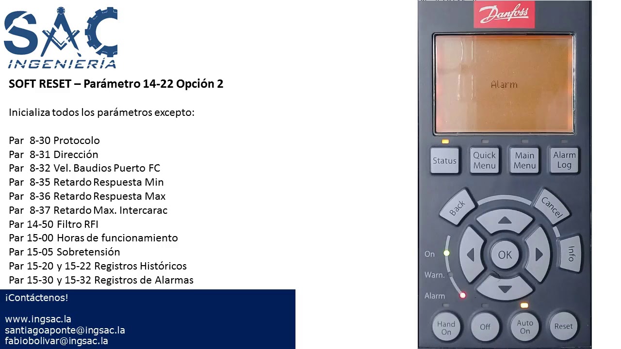 Como Inicializar un VFD Danfoss VLT FCXYZ - YouTube