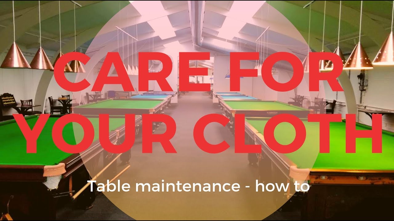 how to clean and maintain a good playing surface and care for your ...