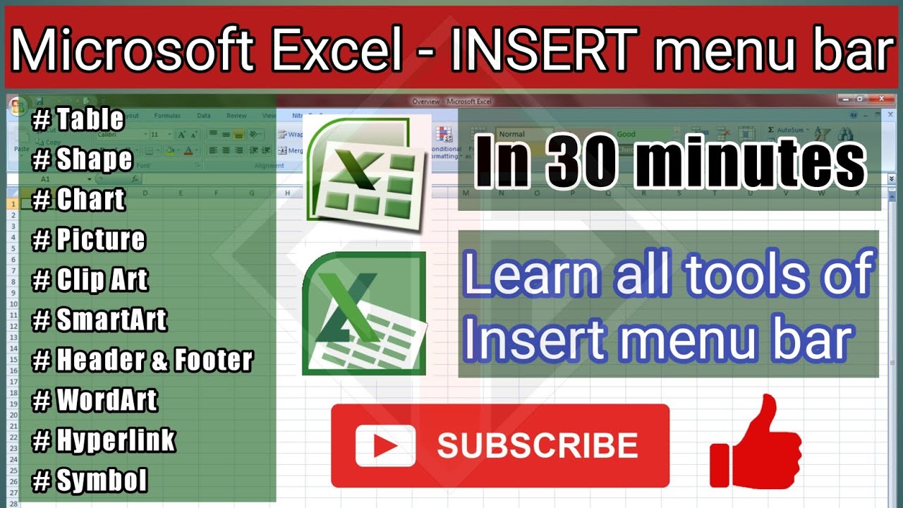 How To Use Insert Tab In MS Excel Expert In 30 Minutes Microsoft Excel For Beginners In how-to-use-insert-tab-in-ms-excel-expert-in-30-minutes-microsoft-excel-for-beginners-in