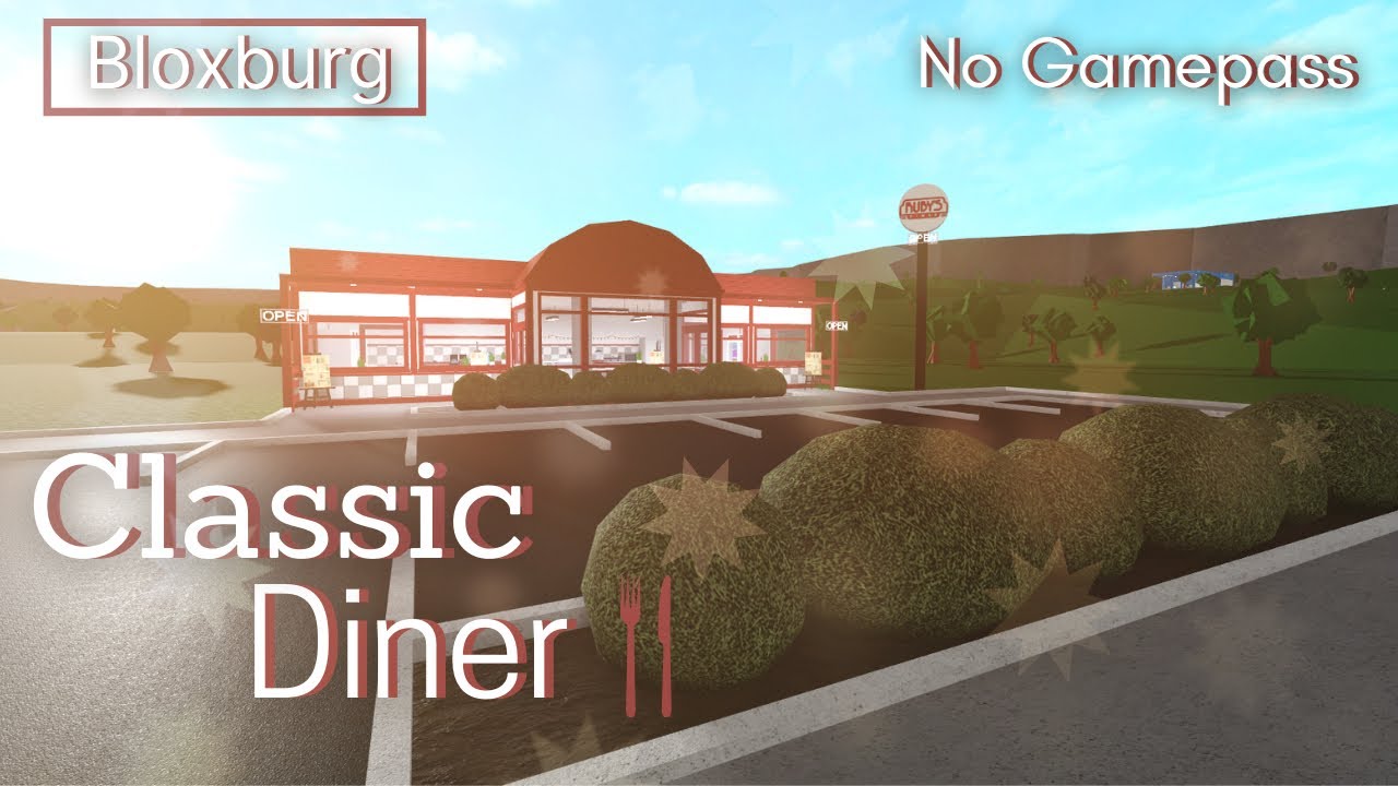 Roblox Bloxburg No Gamepass Classic Diner Speedbuild Tour
