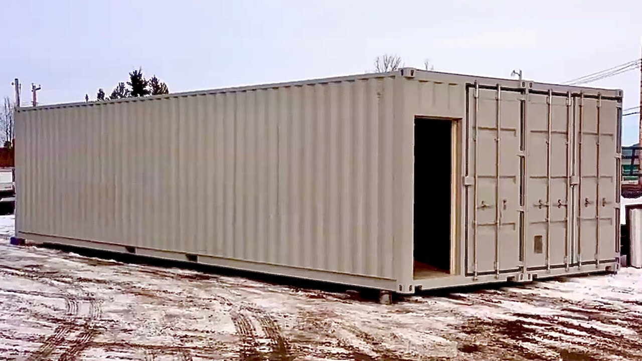Double wide shipping container - YouTube