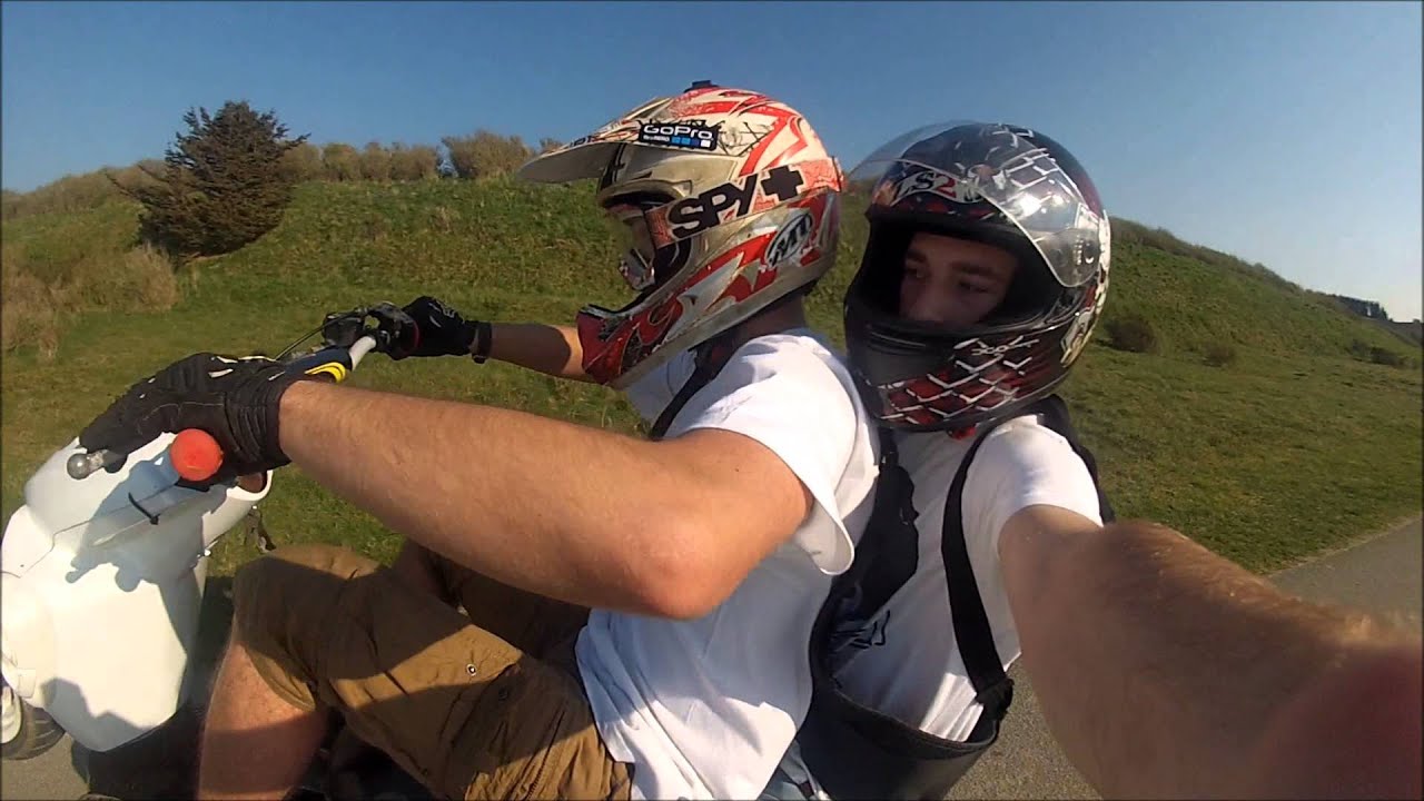[gopro] Scooter stunt, weekend fun! Davy Stunt Yamaha Slider & Booster ...