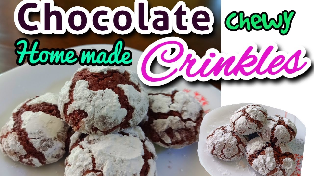 Chocolate Crinkles, easy crinkle recipe, - YouTube