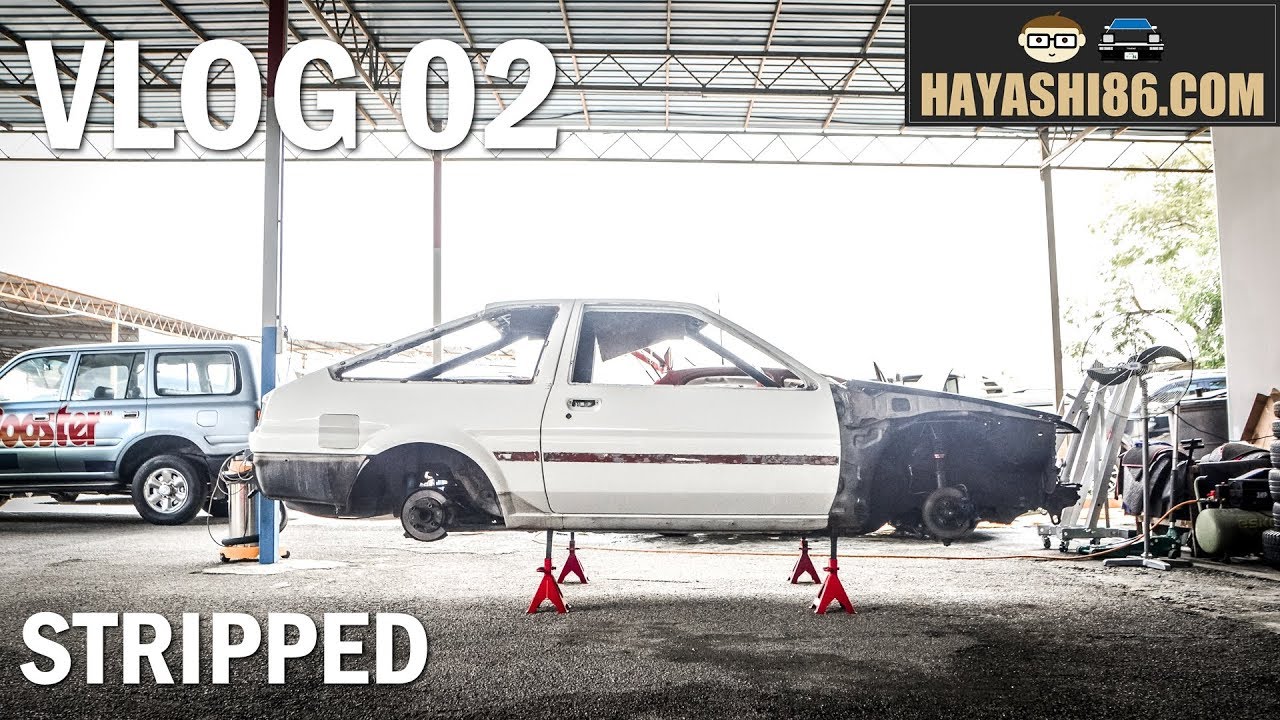 AE86 RESTORATION VLOG02: Stripped - YouTube