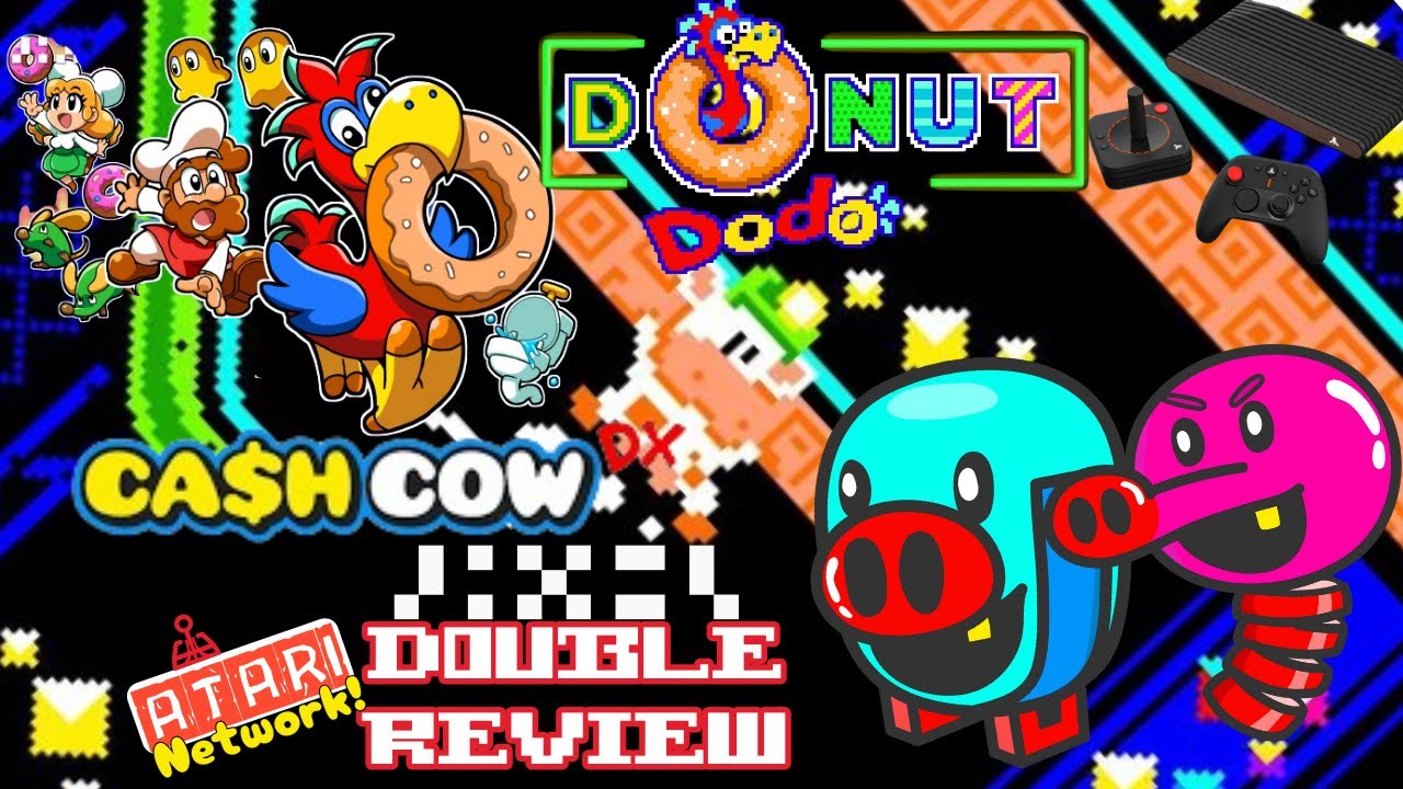 Cash Cow DX and Donut DoDo Atari VCS Reviews - YouTube