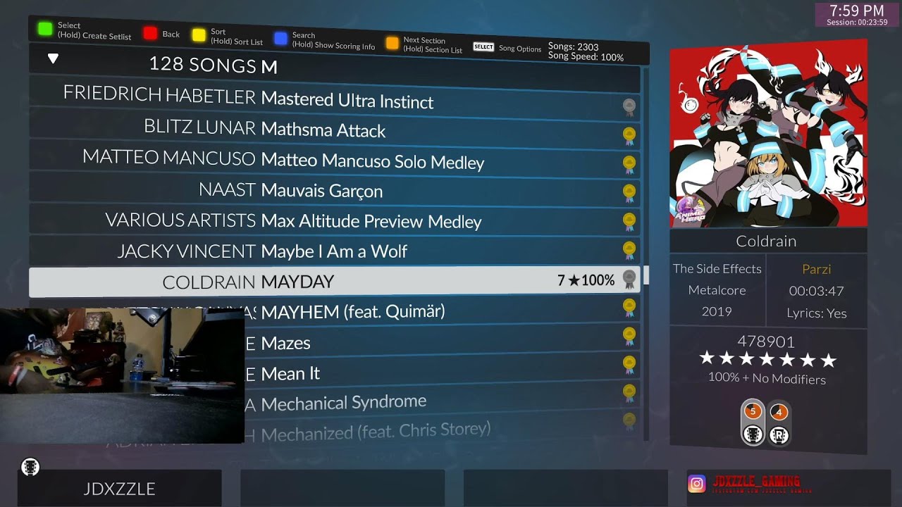 MAYDAY - Coldrain Ft. Ryo (Fire Force Enen no Shouboutai) 100% FC ...