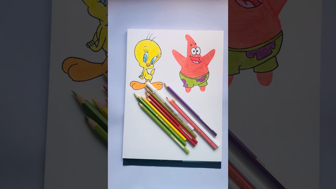 How to draw Patric in 30 seconds 🏻#art#drawing #cartoon #spongebob # ...