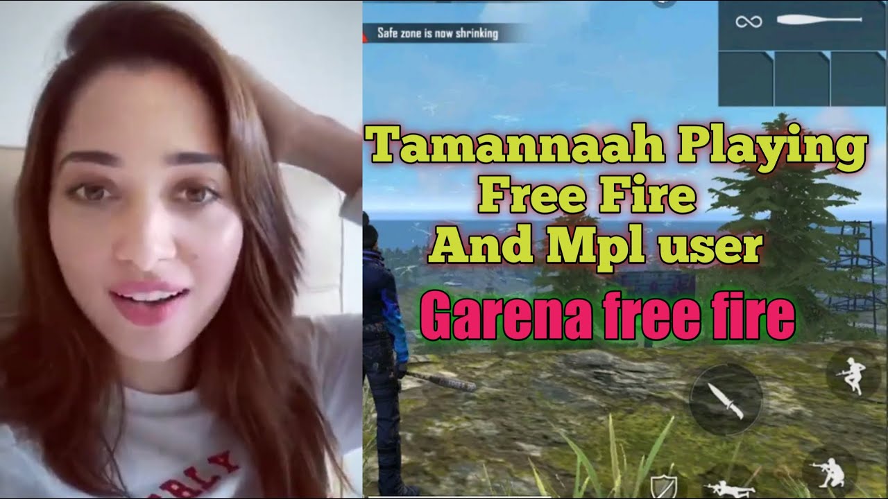 Tamannaah playing Free Fire || She is pro player || She love's Chrono ...