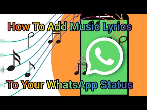 How to Add Music Lyrics🎵  to WhatsApp Status 