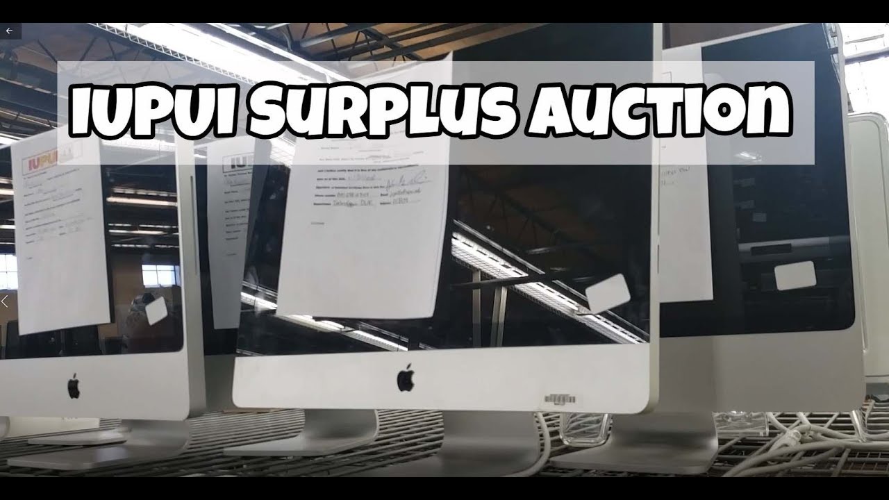 University Surplus Auction -IUPUI - YouTube