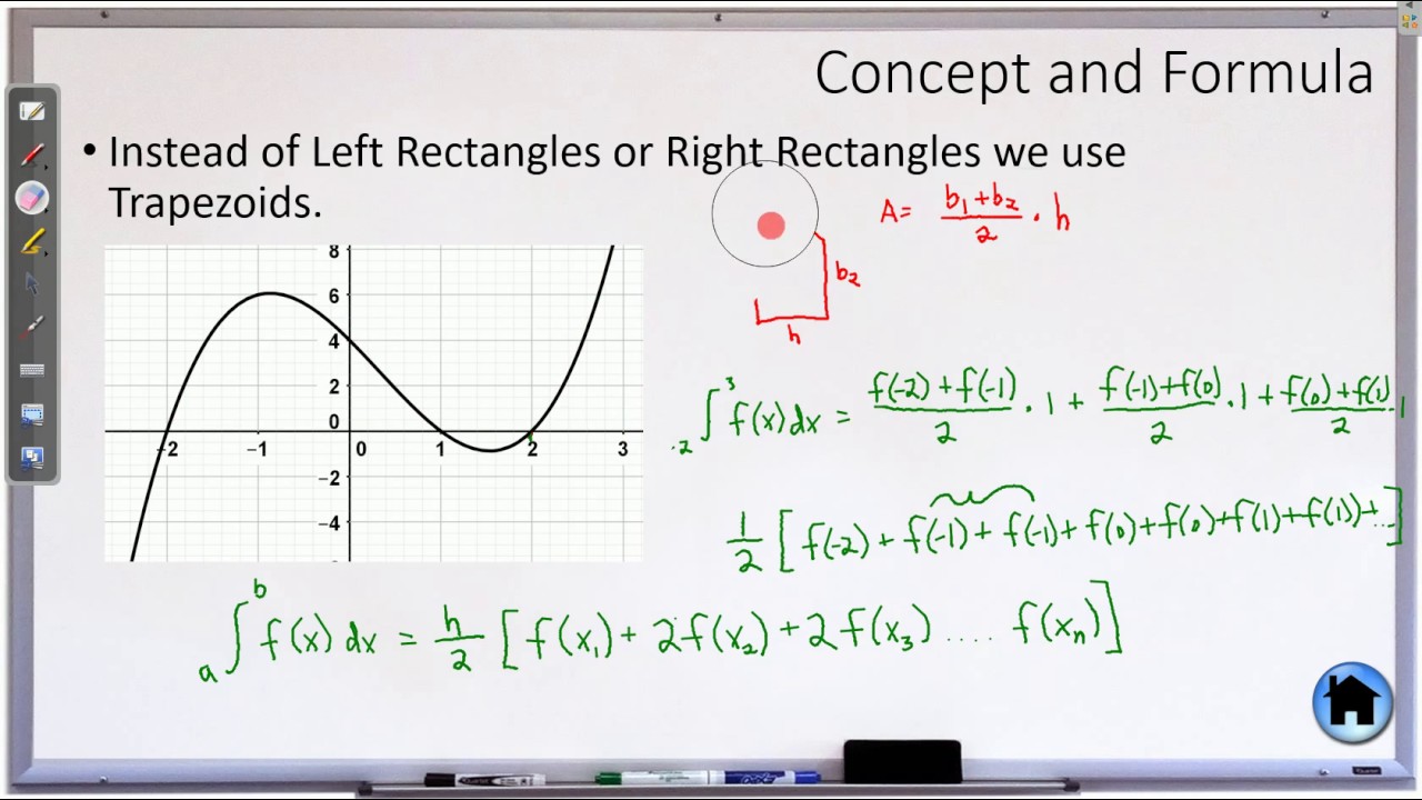 Calc V 35 Tapezoidal Rule - YouTube