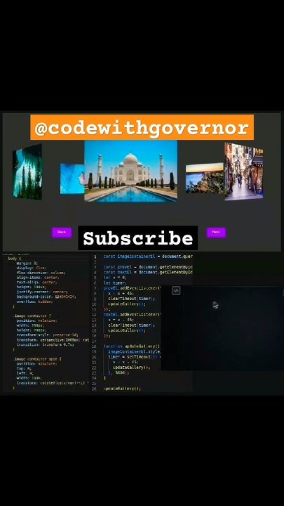 Image slide animation effect | css | html | JavaScript @CodewithGovernor #webdesign # ...