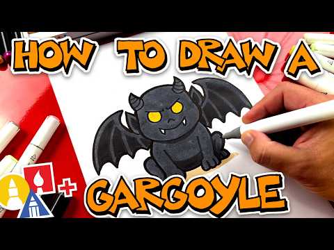 How To Draw A Cool Gargoyle | Safe Videos for Kids