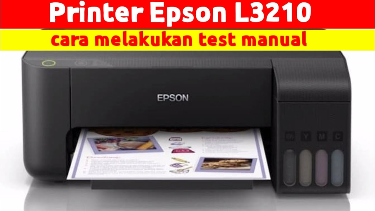 Cara tes printer Epson l3210 tanpa komputer atau laptop - YouTube