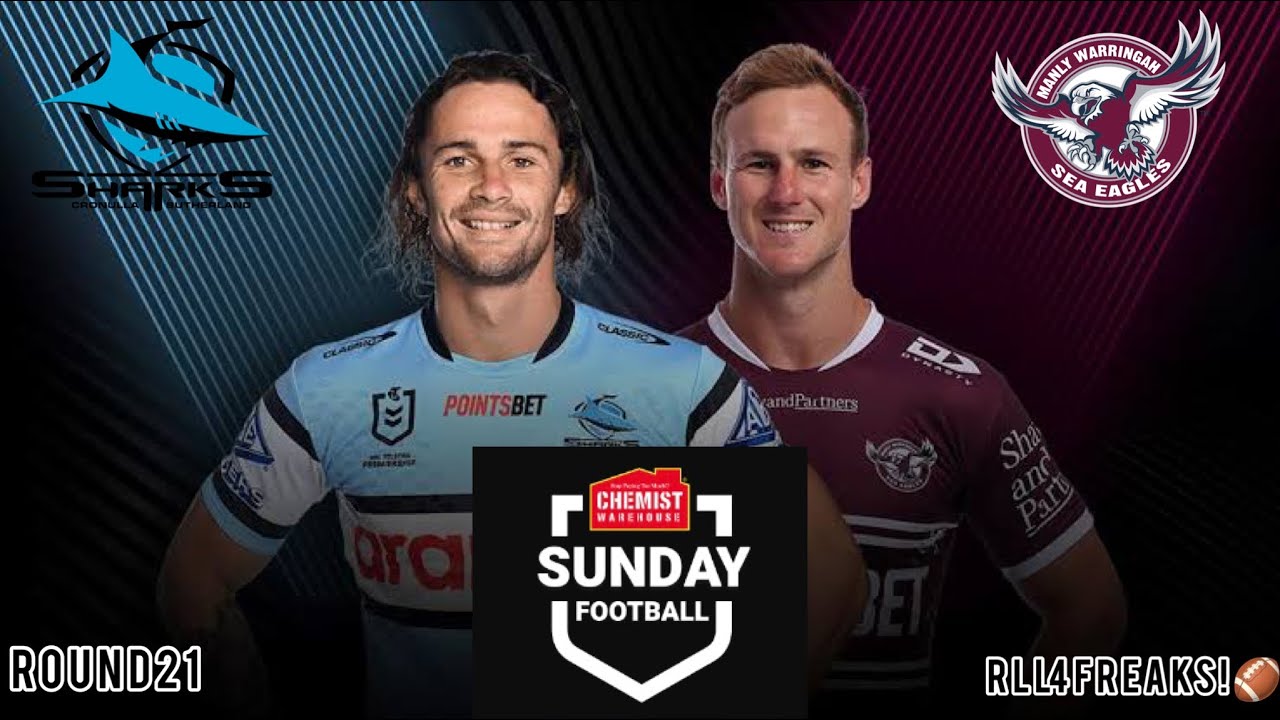 2023 NRL ROUND 21 Sunday Footy RLL4: Cronulla Sutherland Sharks vs ...