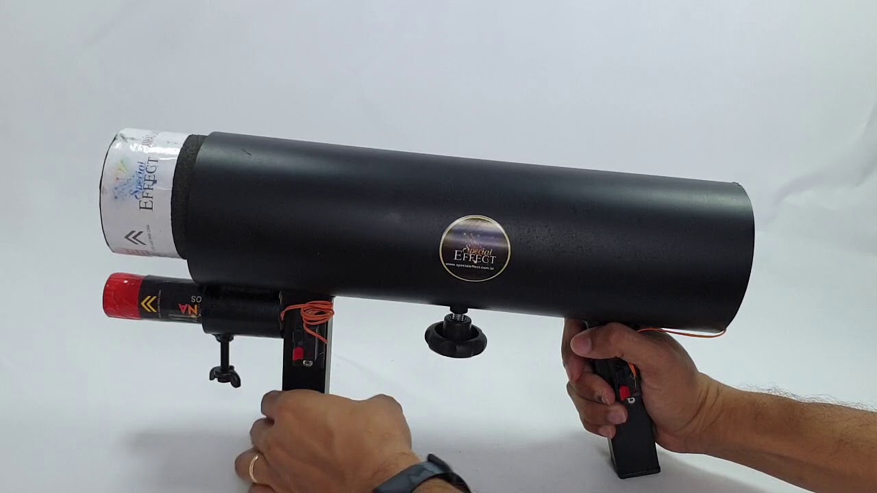 Bazuca para lançamento de papel picado Glitter ou Serpentina - YouTube