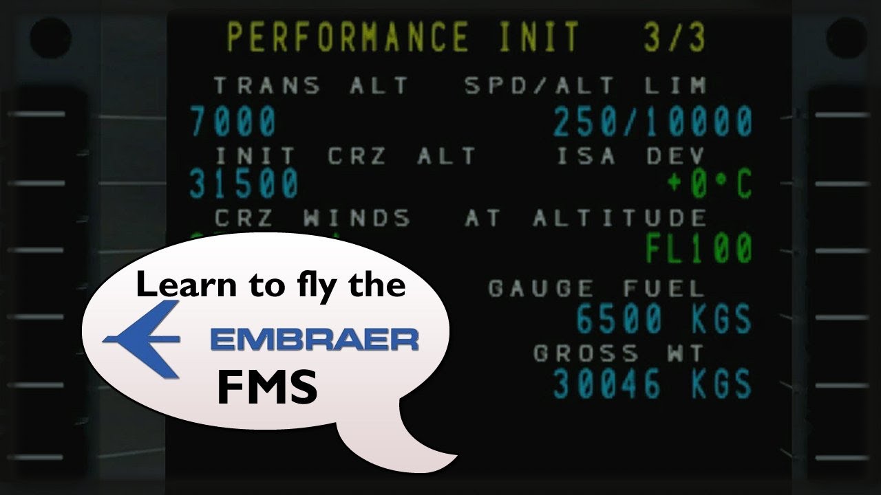 X-Plane 11 : How it works : SSG Embraer E170 FMS - YouTube